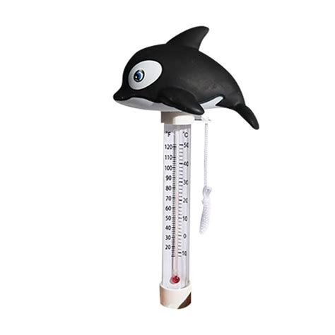 Dolphin Shaped Pool Floating Water Temperature Gauge For Swimming Pools