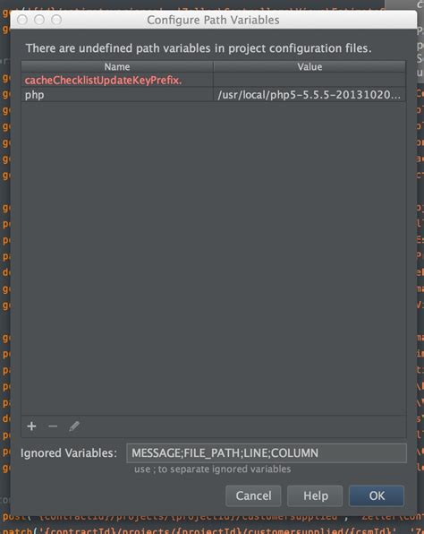 load error undefined path variables every time project opens ides