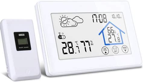 Draadloos Weerstation Met Buitensensor En Touchscreen
