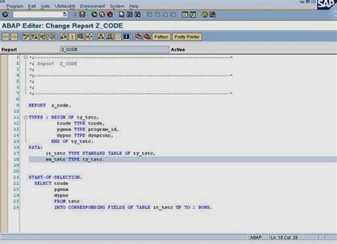 abap code generator tool part 3 sap abap online tutorials
