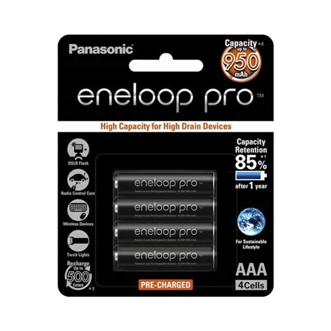 Panasonic Eneloop Pro Ni Mh Batteries 950mah Aaa 4 Pack Sb2938 Mwave
