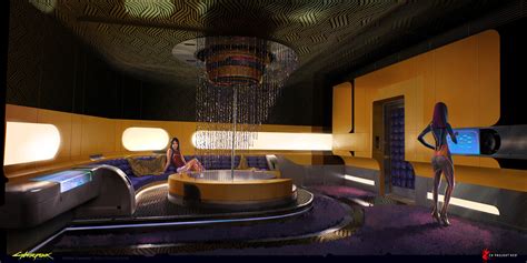 Cyberpunk 2077 Concept Art Pt1 Club Interiors Behance