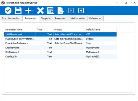 running oracle sql windows jobs in jams jams scheduler