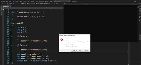 c getting a debug error using the function error stack overflow