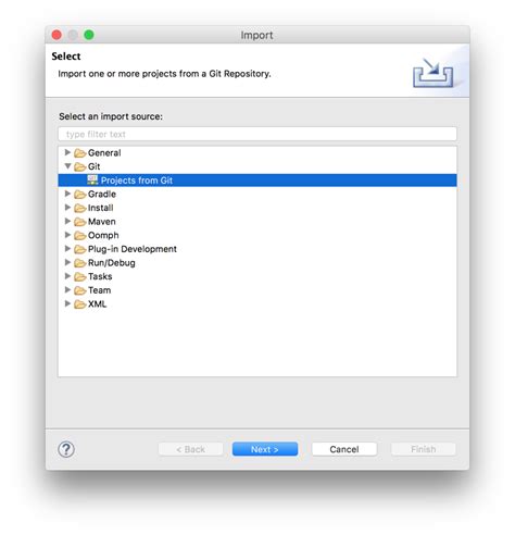 java importing git project into eclipse error stack overflow