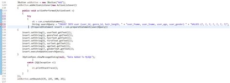 updating mysql table in java stack overflow