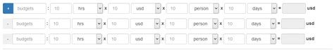 javascript how to multiply multiple array input using jquery stack