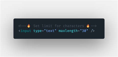 how to set a maximum character limit for an input or textarea tag in