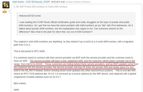 bgp and private as cisco community