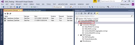 parameterizing connections and values at runtime using ssis environment
