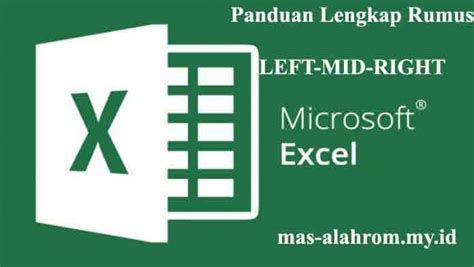 Mengenal Fungsi Rumus Left Mid Dan Right Di Excel Bel