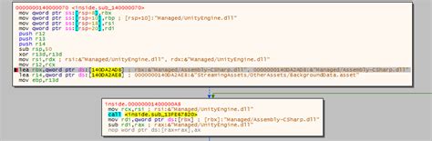 unity game assembly dll embedded inside the exe reverse