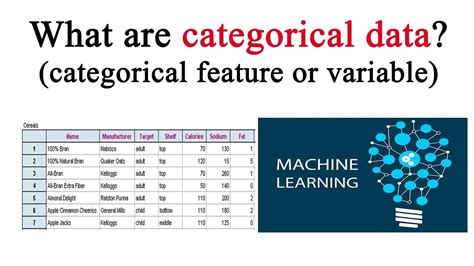 what are categorical data or categorical feature or categorical