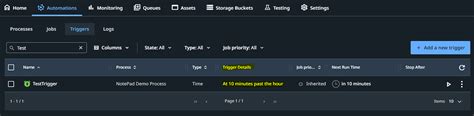 cron expression parser in advanced time trigger orchestrator uipath