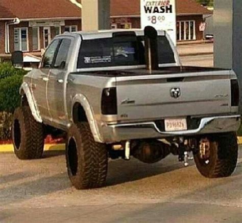 Lifted Dodge Cummins With Stacks