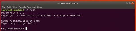 install and get started with powershell on ubuntu linux hint