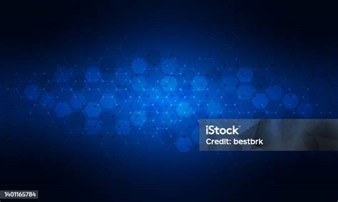 Latar Belakang Teknologi Abstrak Dan Elemen Desain Dengan Pola Segi