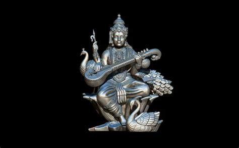 Saraswati 3d Models To Print Modern Sculpture Cad Wala