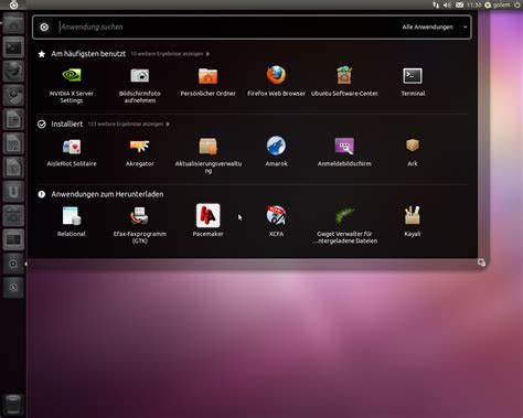 test ubuntu 11 04 integriert netbook desktop unity golem de