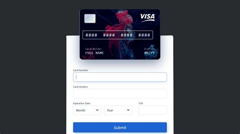 easy credit card component for vue js