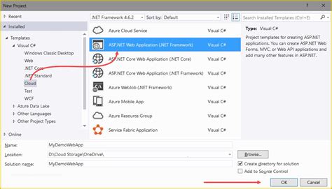 free template for asp net web application of creating an asp net web