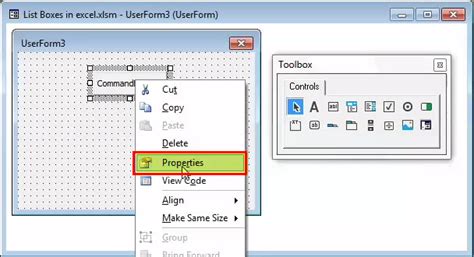 list box in excel vba how to create step by step