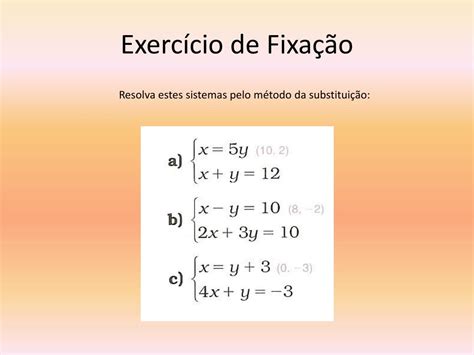 Ppt Sistemas De Equações Do 1º Grau Com Duas Incógnitas Powerpoint