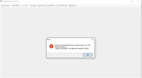 [cannot insert duplicate key in unique index id ] · issue 1891