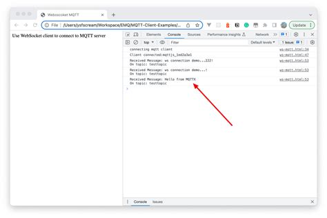a quickstart guide to using mqtt over websocket emq