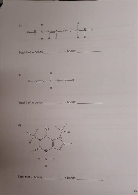 Solved B Identifying The Hybridization Of The Central Atom