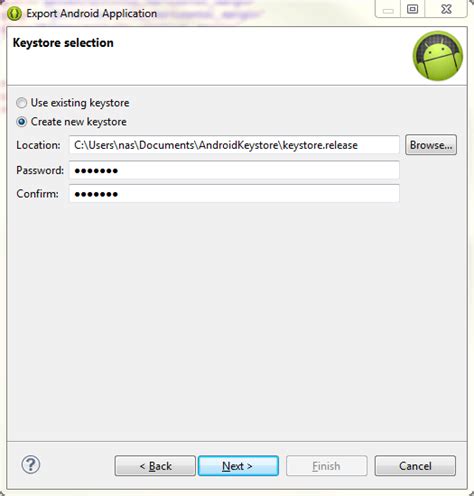 signing and preparing an android application for release techotopia