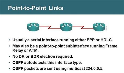why no dr or bdr in ospf with point to point link