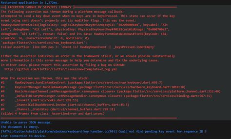 exception caught by services library · issue 137152 · flutter flutter