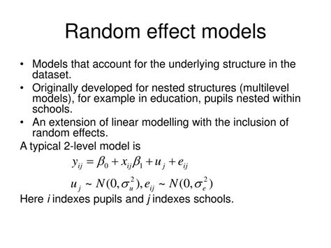 ppt mcmc estimation for random effect modelling the mlwin