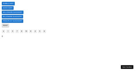 kowakunai fp ex sort algorithm codesandbox