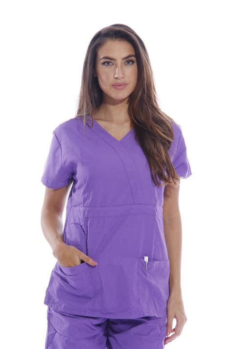 Dreamcrest Dreamcrest Ultra Soft Womens Scrub Tops Medical Scrubs