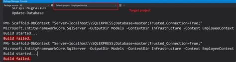 resolved thecodebuzz scaffold dbcontext build failed using efcore