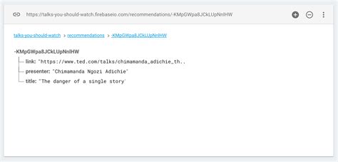 firebase step 3 write hard coded data via the javascript library