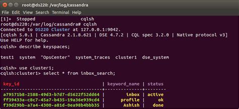 expand on command in cassandra geeksforgeeks
