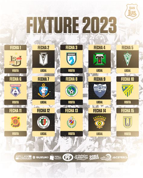 Fixture Primera B 2023 Definen Rivales De San Luis