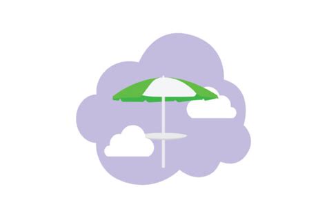 Summer Beach Umbrella Cloud Icon 3 Graphic By Goodcicadaid · Creative
