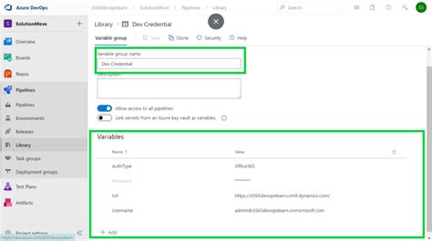 export and import solution from one environment to another using azure
