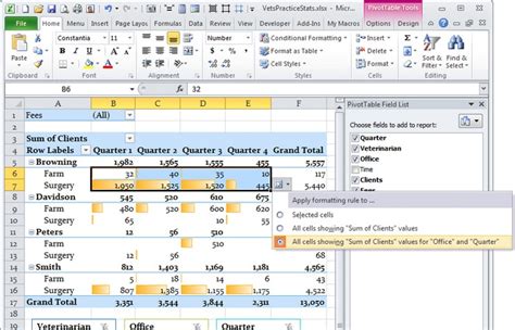 conditional formatting for pivot tables in excel 2016 2007