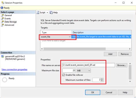 selects and joins from system views for extended events sql server