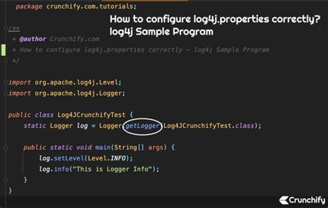 java how to configure log4j properties correctly log4j sample