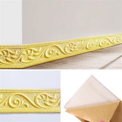 Diy And Tools Wallpaper Borders Guajave Wall Trim Line Skirting Border 3d