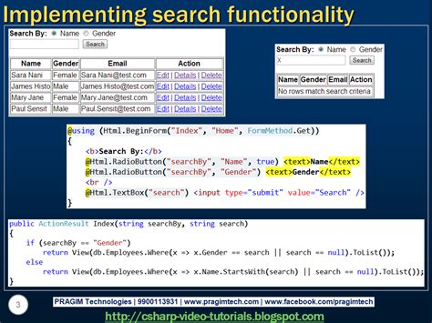 sql server and c video tutorial part 62 implementing search