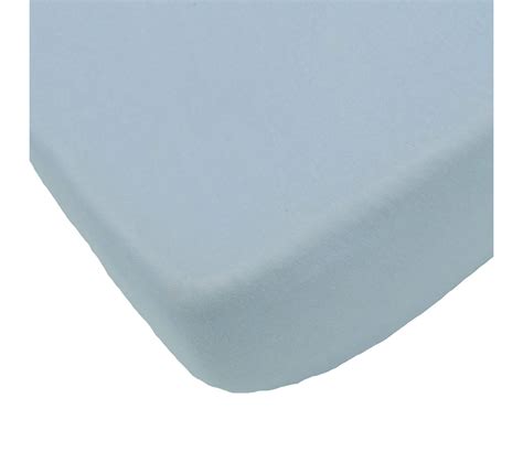 Lot De 2 Draps Housse En Coton 60x120 Cm Bleu Ciel Imprimé Étoiles