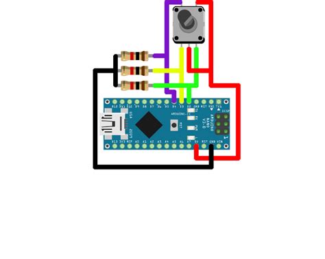 rotary encoder nano wokwi arduino and esp32 simulator vrogue