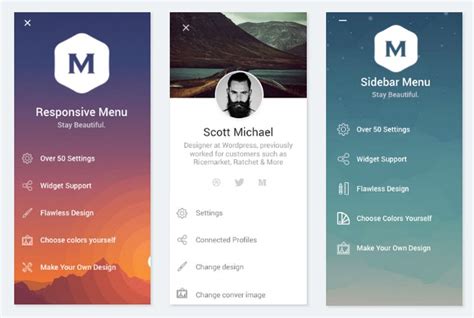 sidebar menu a menu and navigation sidebar plugin